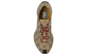 Gucci Run Sneaker Beige Ebony Monogram - Beige/ebony