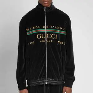 Gucci Chenille Embroidered Zip-up Jacket