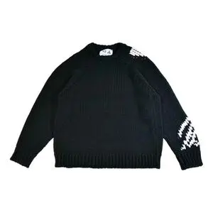 Adidas Y-3 X Palace Skeleton Knit Sweatshirt - Black