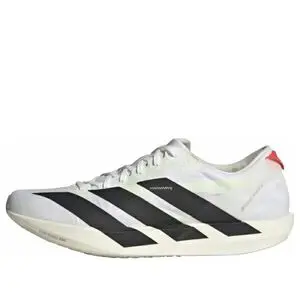 Adidas Adizero Adios 9 "Cloud White Core Black" Lace-Up Athletic Sneakers Cloud White/core Black/silver Metallic