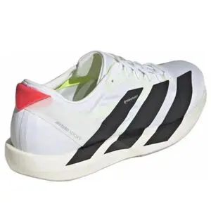 Adidas Adizero Adios "cloud White Core Black" Lace-up Athletic Sneakers - Cloud White/core Black/silver Metallic
