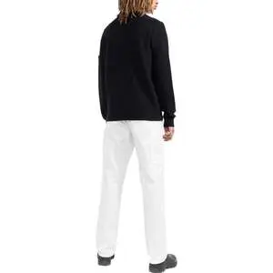Stone Island Logo Patch Crewneck Sweatshirt - Black