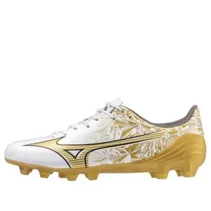 Mizuno Alpha Elite Fg Football Boots - White/gold