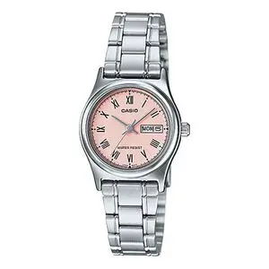 Casio Waterproof Stainless Steel Strap Analog - Silver