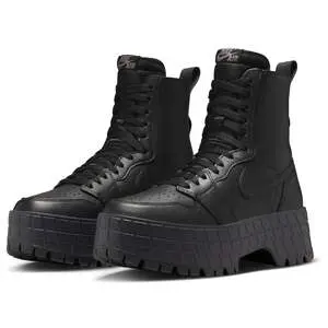 JORDAN Air 1 Brooklyn High Top Sneakers - Black/black/flat Pewter