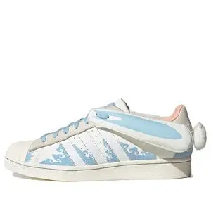 Adidas Originals Superstar Papercut X Melting Sadness Sneakers - White/blue