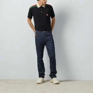 Gucci Cotton Polo With Interlocking G