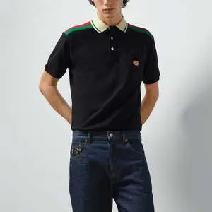 Gucci Cotton Polo With Interlocking G