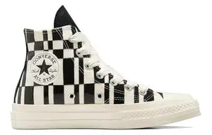 CONVERSE Chuck 70 Hi Sneakers With Checked Print - Black/beige