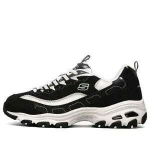Sketchers D'lites 1.0 Low Top Chunky Sneakers - Black/white