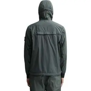 Stone Island Packable Hooded Jacket - Green/grey