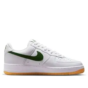 Nike Force 1 Low Sneakers - White/forest Green-gum Yellow