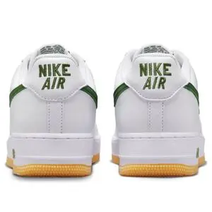 Nike Force 1 Low Sneakers - White/forest Green-gum Yellow