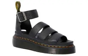 Dr. Martens Clarissa Ii Leather Platform Sandals - Black