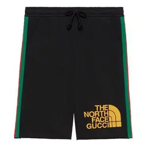 Gucci X The North Face Crossover Cotton Shorts - Black