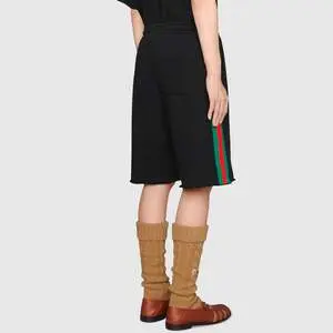 Gucci X The North Face Crossover Cotton Shorts - Black