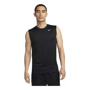 Nike Dri-fit Legend Sleeveless Fitness Top - Black/matte Silver
