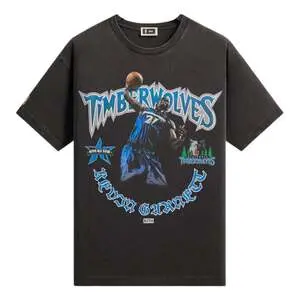 Kith For Nba All-star Minnesota Timberwolves Kevin Garnett Vintage T-shirt - Black