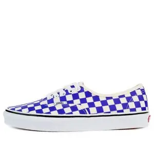VANS Authentic Checkerboard Low Top Sneakers - Blue/white