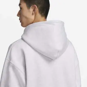 Nike Solo Swoosh Fleece Pullover Hoodie - White