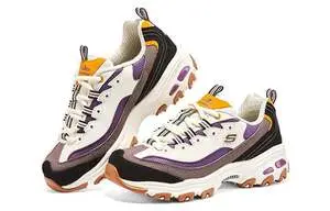 Sketchers D'lites 1.0 Lace-up Sneakers - White/brown/black