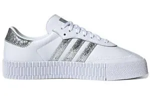 Adidas Sambarose Sneakers With Silver Accents - White/silver