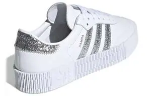 Adidas Sambarose Sneakers With Silver Accents - White/silver