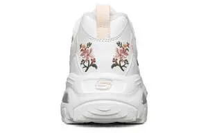 Sketchers D'lites 1.0 Floral Embellished Sneakers - White/pink