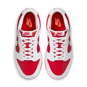Nike Dunk Low "championship Red" Sneakers - White/red