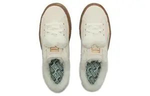 PUMA Suede Platform Fur Trimmed Sneakers