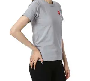 Play Comme Des Garcon Heart Logo T-shirt - Grey