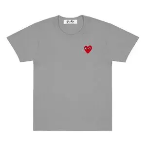 Play Comme Des Garcon Heart Logo T-shirt - Grey