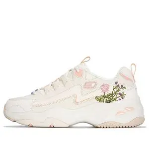 Sketchers D'lites 4.0 Low Top Sneakers - White/pink