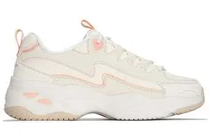 Sketchers D'lites 4.0 Low Top Sneakers - White/pink