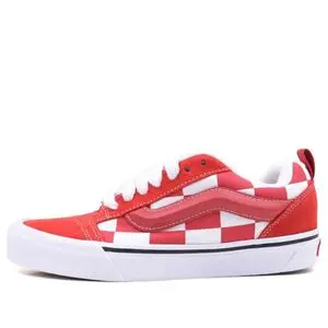 VANS Knu Skool 'mega Check Red' Sneakers - Red/white
