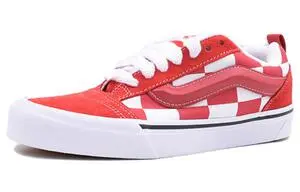 VANS Knu Skool 'mega Check Red' Sneakers - Red/white