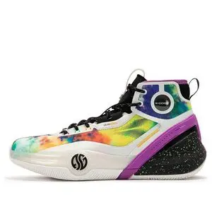 361 DEGREES Ag3 Pro "guitar God" High Top Sneakers - White/black/rainbow