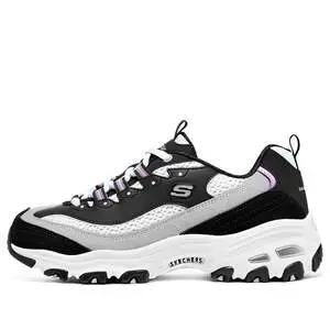 Sketchers D'lites 1.0 Low Top Sneakers - Black/white/grey