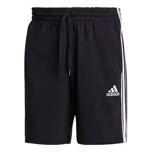 Adidas Logo Printing Stripe Sports Training Shorts - Black