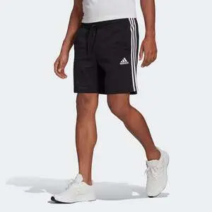 Adidas Logo Printing Stripe Sports Training Shorts - Black