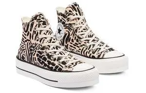 CONVERSE Chuck Taylor All Star Platform High Top "jungle Art" Sneakers