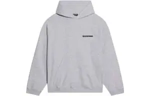 Balenciaga Turn Hoodie Wide Fit - Heather Grey/black