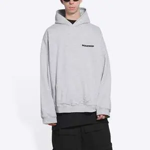 Balenciaga Turn Hoodie Wide Fit - Heather Grey/black