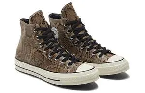 CONVERSE Chuck 70 High Top Snakeskin Sneakers - Brown/black