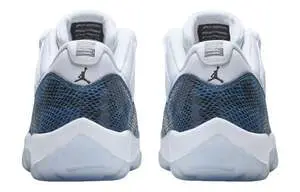 JORDAN Retro Low "navy Snakeskin" Sneakers - White/black/navy