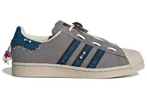 Adidas Originals Superstar Shoes - Gray/blue/red