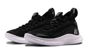Under Armour Curry Flow 8 " White" Basketball Shoes - Black