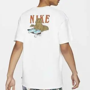Nike Skate T-shirt Back Shoe Skateboard Round Neck Short Sleeve