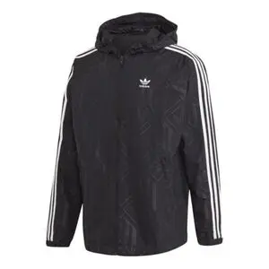 Adidas Originals Hooded Jacket With Stripe Logo Detail - Multi-color