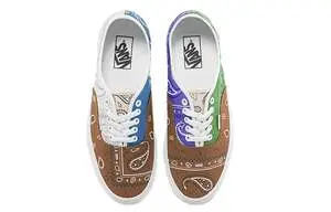 VANS Authentic Peace Paisley Sneakers - Brown/green